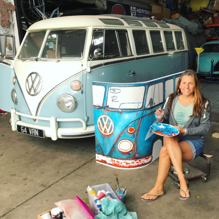 The Tiki Surf Bus Bar Is Finished! - Nikki Loy